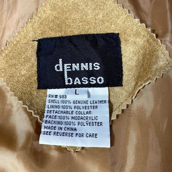 Dennis Basso Jackets And Coats Dennis Basso Womens Size Large Tan Brown Genuine Suede Leather